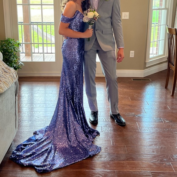 Sherri Hill | Dresses | Sherri Hill Periwinkle Prom Dress | Poshmark